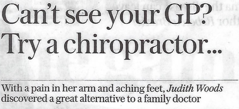 London Chiropractor Andrew Garbett of Spinex features in the The Daily ...
